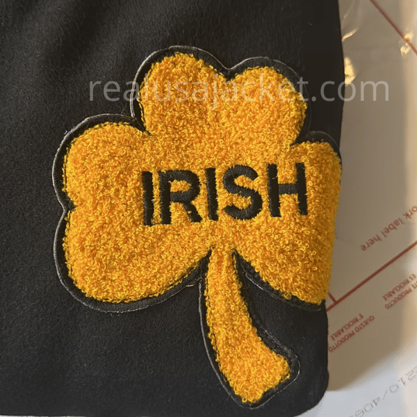 Notre Dame Rudy Irish Bomber Jacket | Rudy Jacket - Real USAJacket