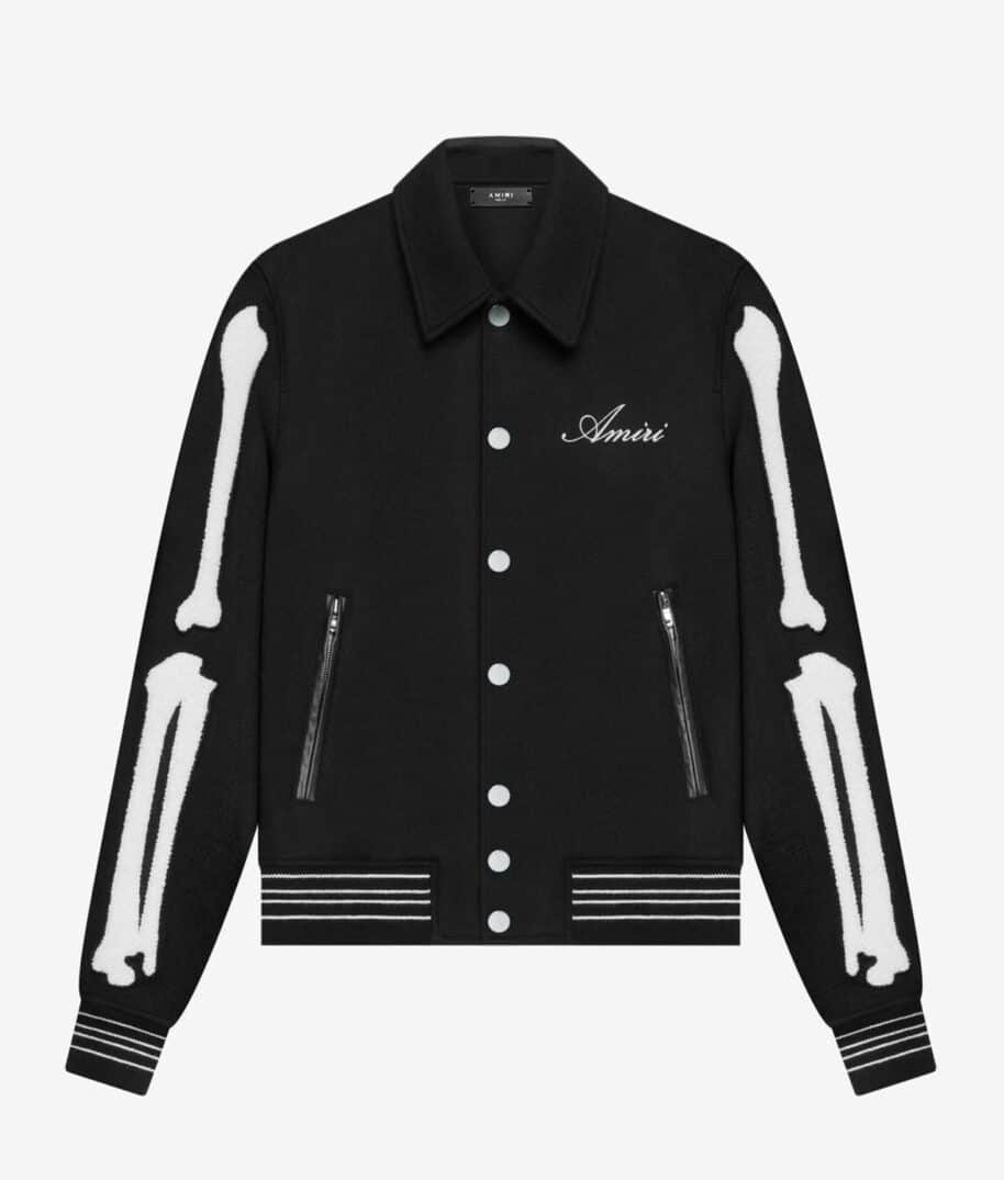 Men’s Amiri Bones Varsity Wool Jacket | Amiri Bones Jacket - Real USAJacket