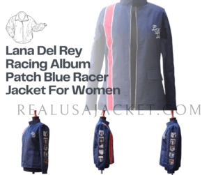 Lana Del Rey Racing Album Patch Blue Racer Jacket For Women - Real ...