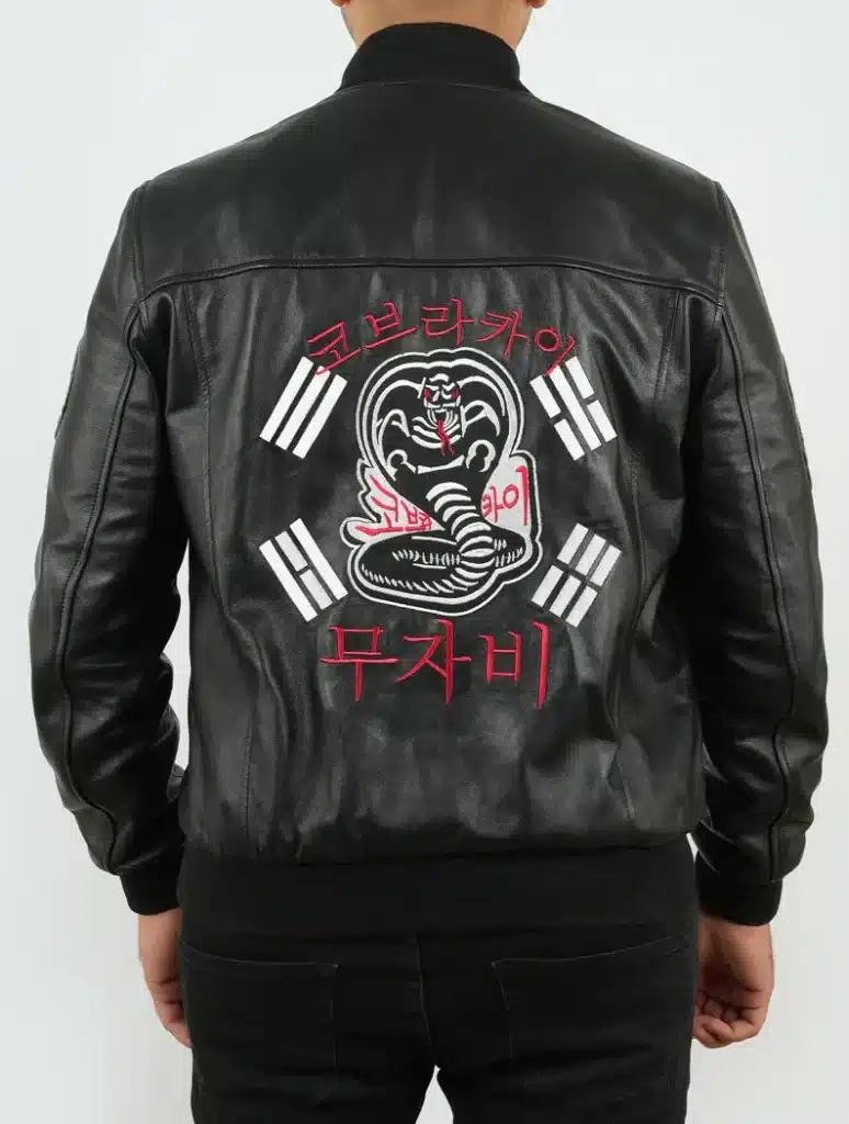 Cobra Kai Season 6 John Kreese Black Bomber Jacket - Real USAJacket