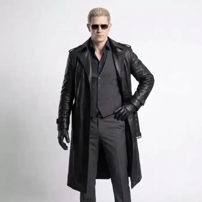 RE9 Resident Evil Requiem Zeno Black Leather Coat Cosplay
